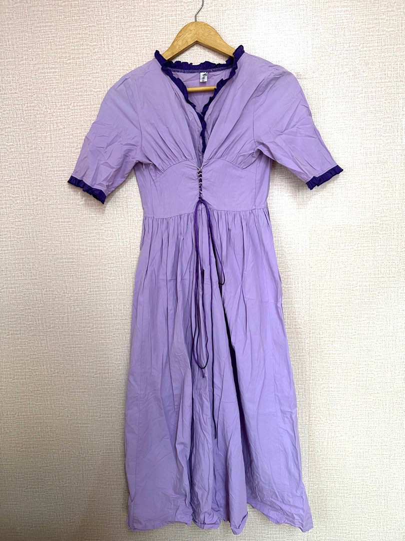 bridgerton inspired purple dress on Carousell