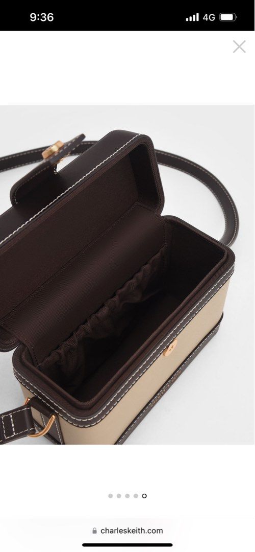 Bronte Contrast-Trim Boxy Crossbody Bag - Sand, Women's Fashion, Bags ...
