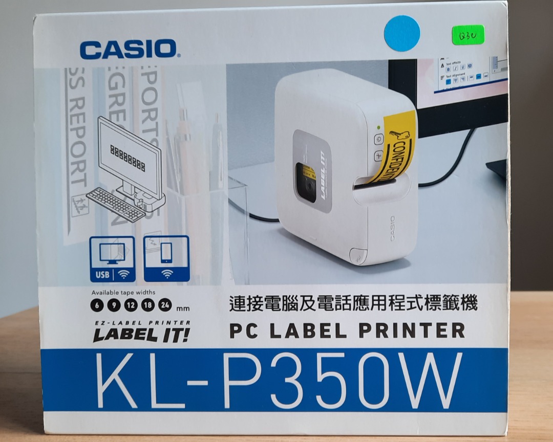 Casio PC label printer 標籤打印機 KL-P350W, 電腦＆科技, 商務用科技產品 - Carousell