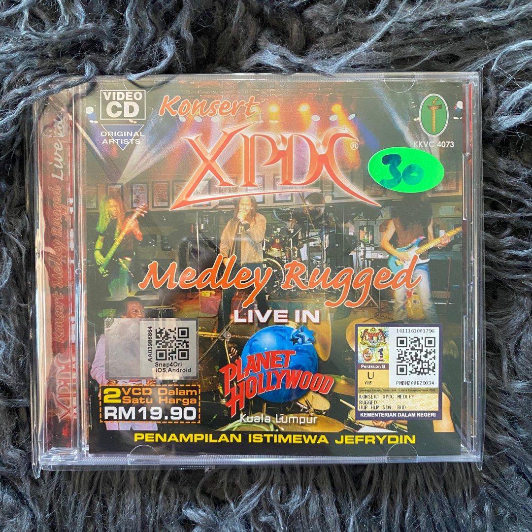 CD XPDC KONSERT MEDLEY RUGGED LIVE IN PLANET HOLLYWOOD KL (2vcd), Hobbies & Toys, Music & Media ...