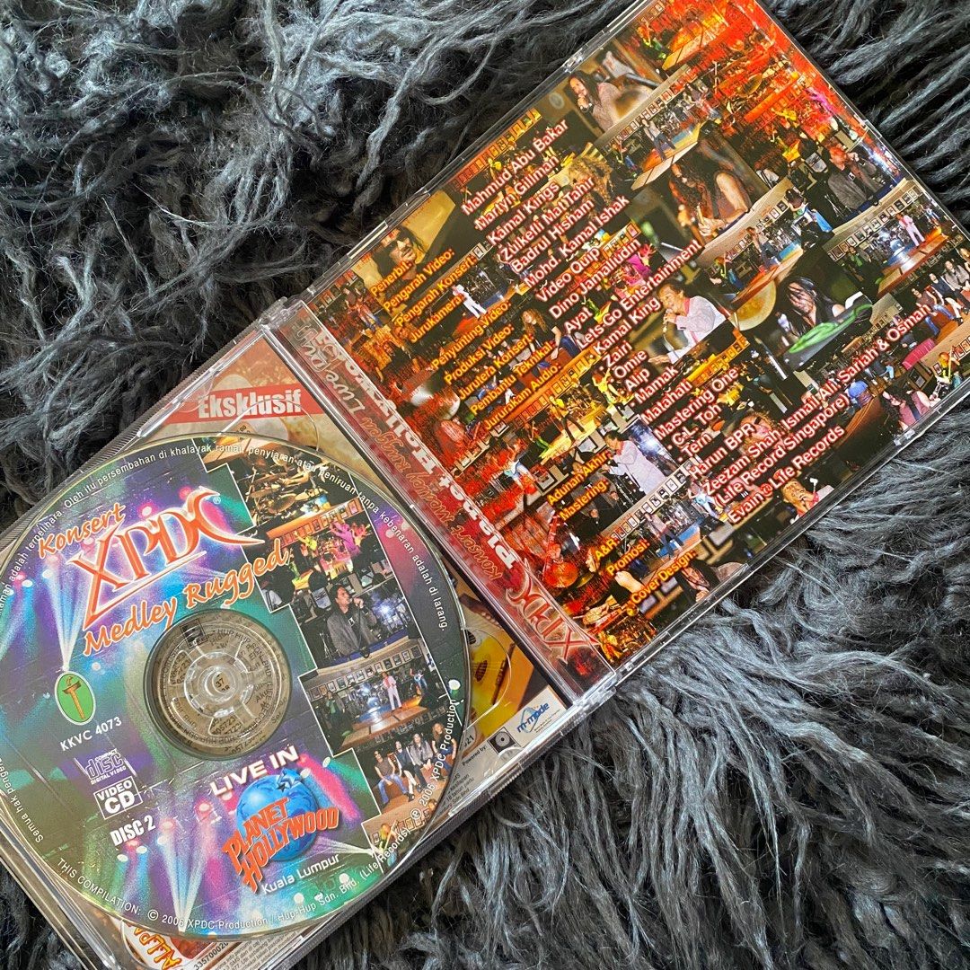 CD XPDC KONSERT MEDLEY RUGGED LIVE IN PLANET HOLLYWOOD KL (2vcd), Hobbies & Toys, Music & Media ...