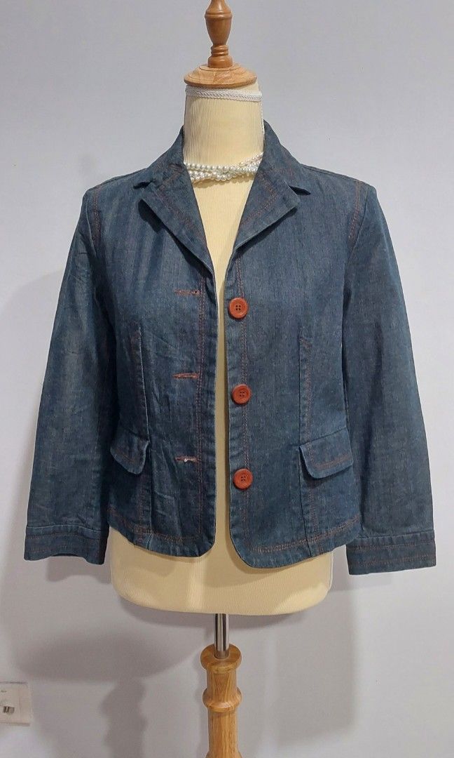 Celine Denim Jacket Vintage, Women's Fashion, Coats, Jackets and ...