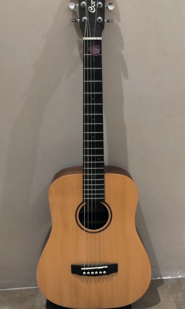 Cort Earth-Mini-OP Acoustic Guitar w/Bag, Hobbies & Toys, Music & Media ...