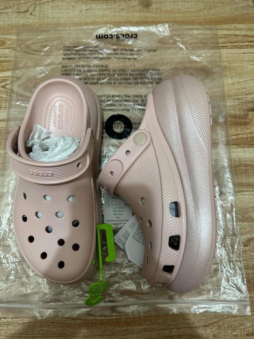 Crocs | Brand New | Crush Shimmer Clog | Pink Clay | W7 on Carousell