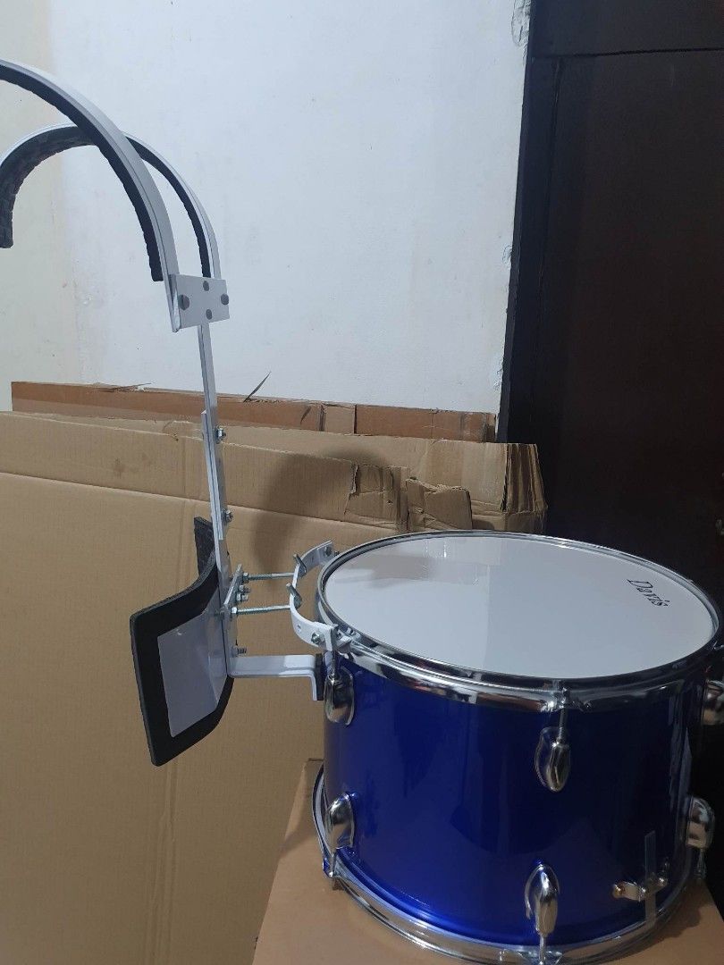Davis Marching Snare With Harnesscarrier Blue 14x10 Hobbies And Toys