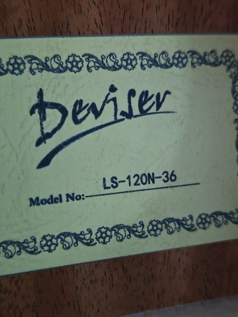 Deviser Acoustic Guitar, Hobbies & Toys, Music & Media, Musical Instruments on Carousell