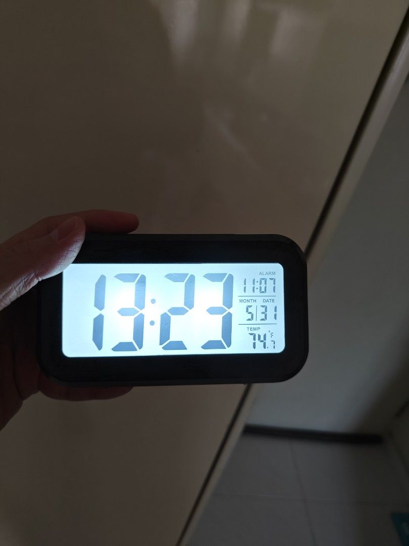 Digital Alarm Clock, Furniture & Home Living, Home Decor, Clocks on ...
