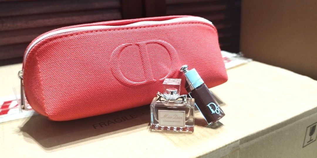 Dior perfume + mini lipstick set, Beauty & Personal Care, Fragrance ...