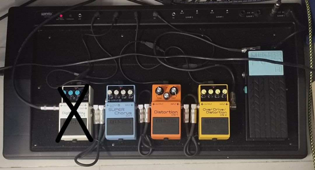 Electric Guitar Pedalboard, Hobbies & Toys, Music & Media, Music ...