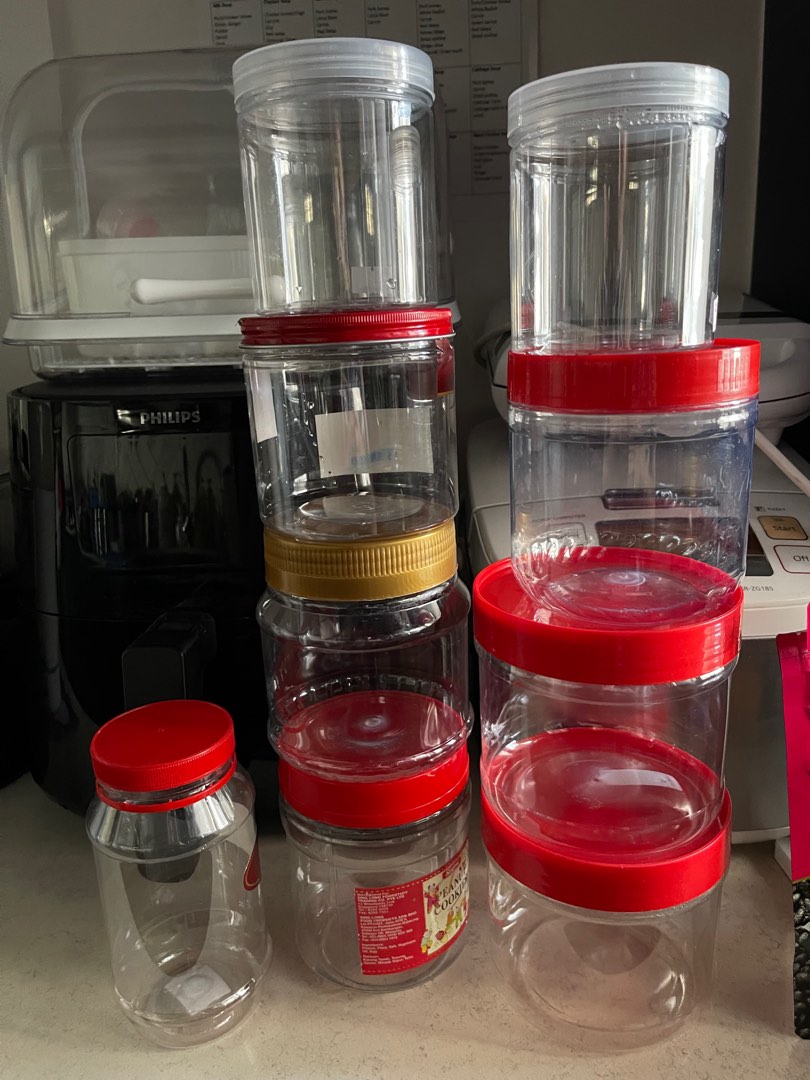 Empty cookie containers, Furniture & Home Living, Kitchenware ...