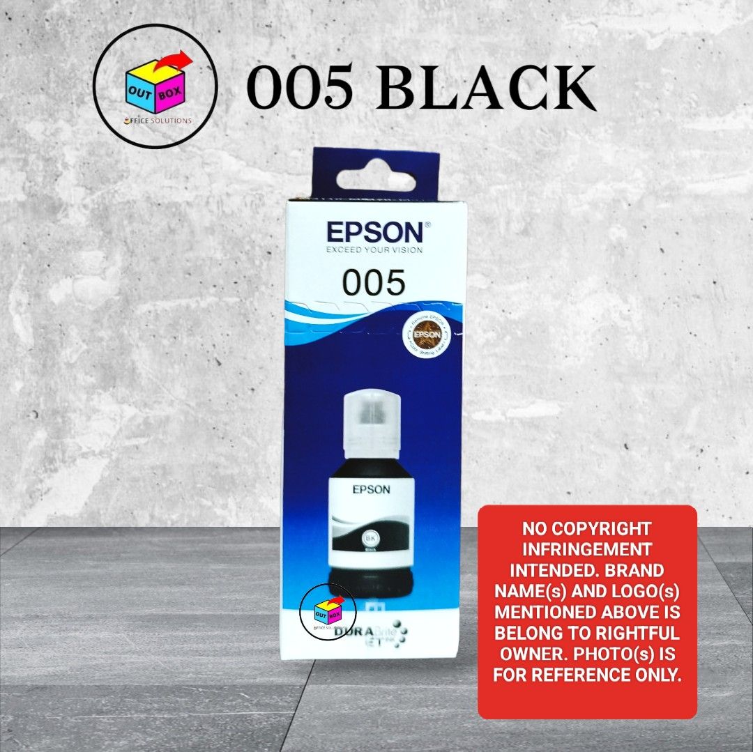 Epson 005 Black Ink Bottle, Computers & Tech, Printers, Scanners ...