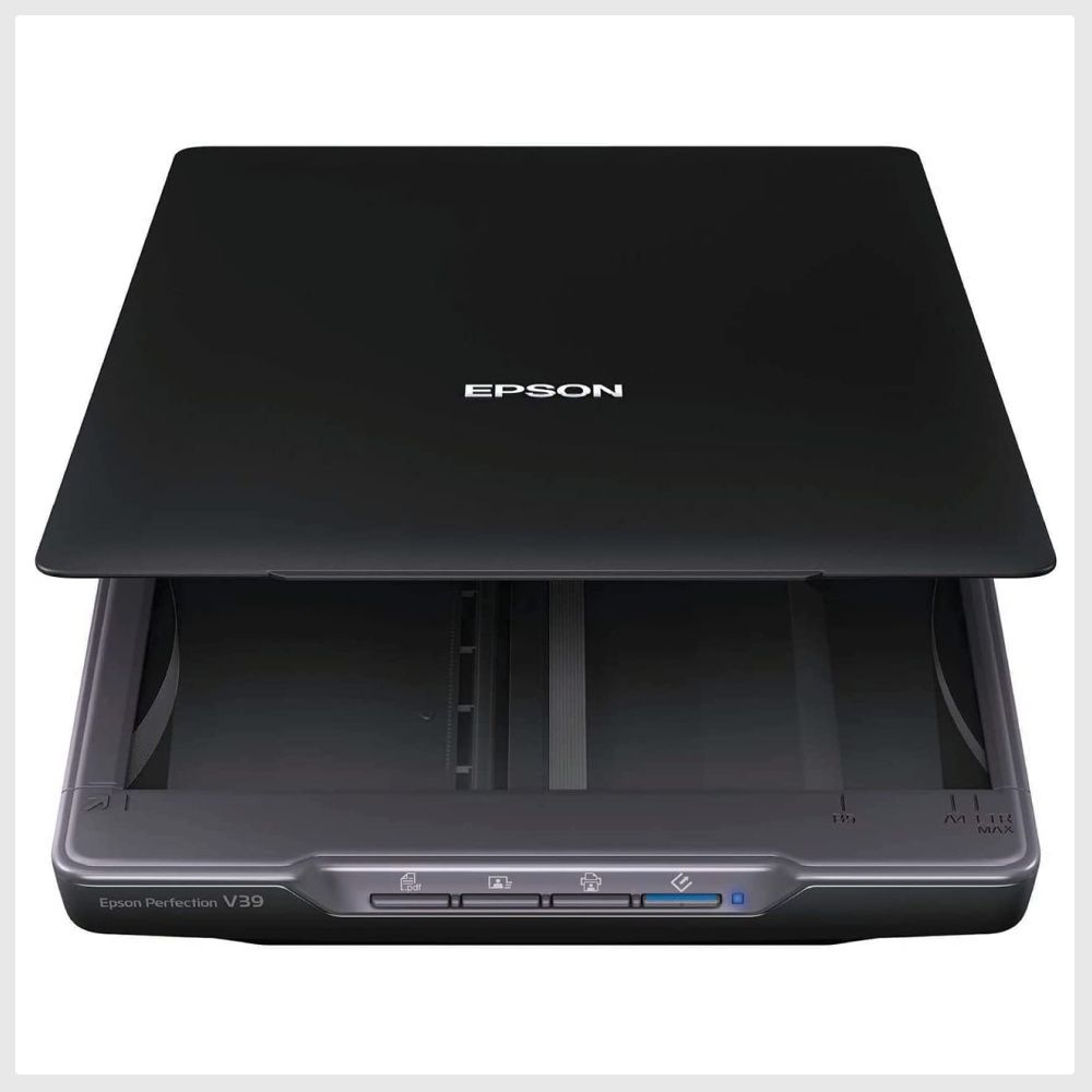 Epson Perfection V39 Color Photo & Document Scanner with Scan-To-Cloud ...