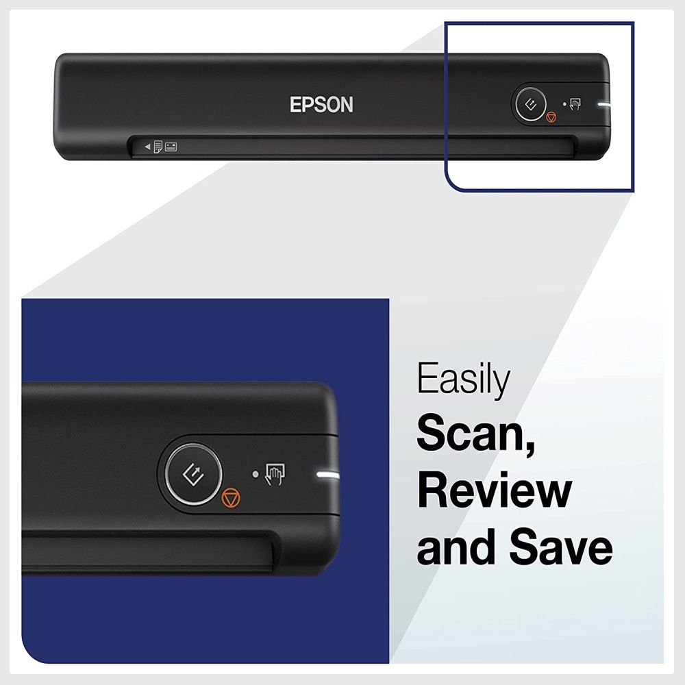 Epson WorkForce ES-50 Portable Sheet-Fed Document Scanner for PC and ...