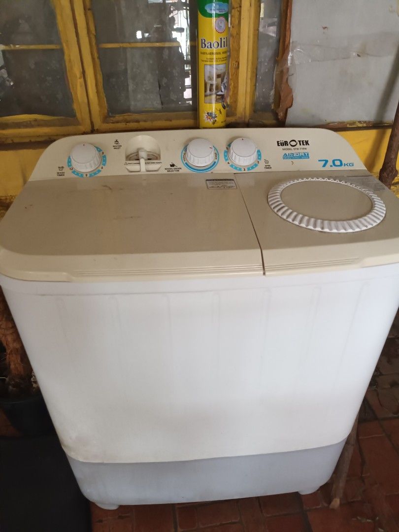 Eurotek Twin Tub Washing Machine 7.0KG, TV & Home Appliances, Washing ...