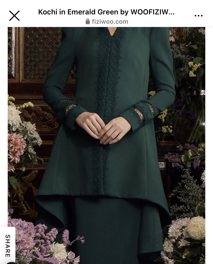 Fiziwoo Kochi in Emerald green XXL, Women's Fashion, Muslimah Fashion ...