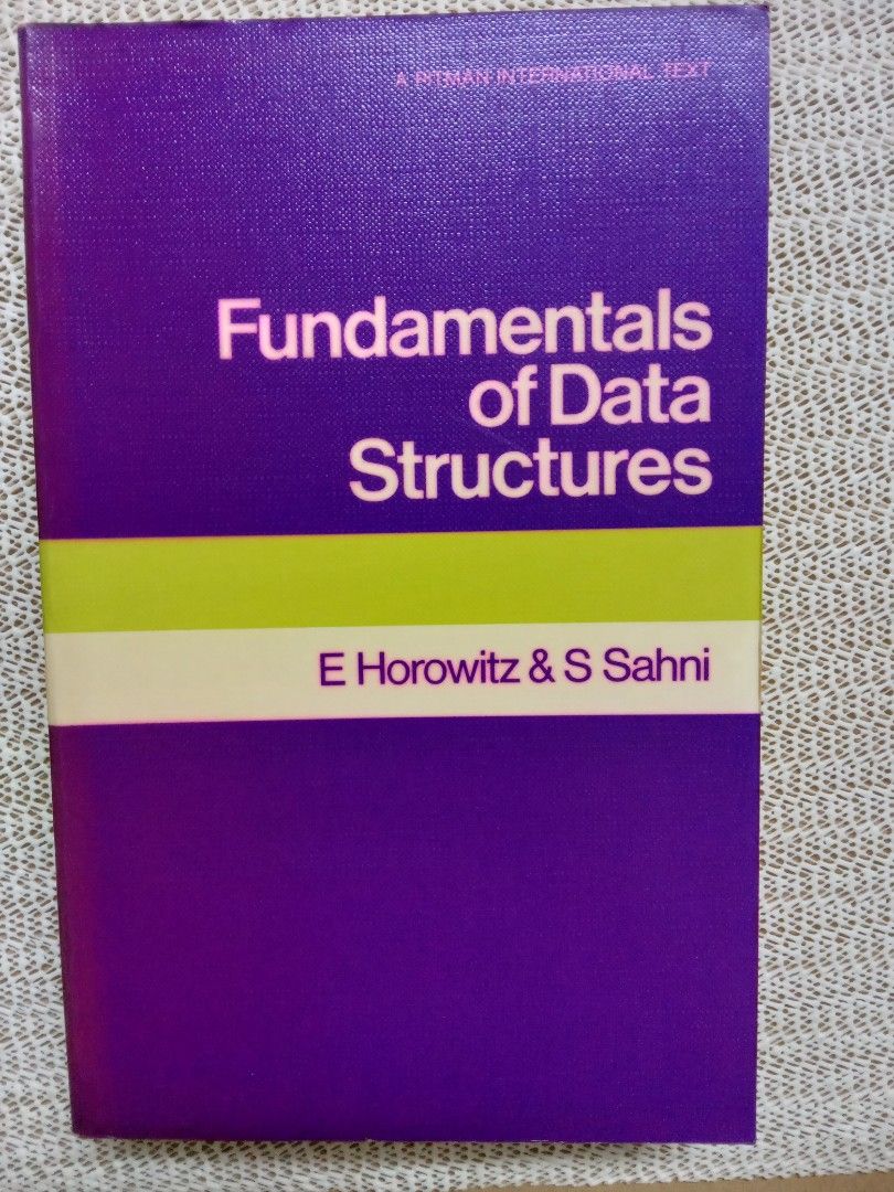 Fundamentals of Data Structures E Horowitz & S Sahni, Hobbies & Toys, Books & Magazines ...