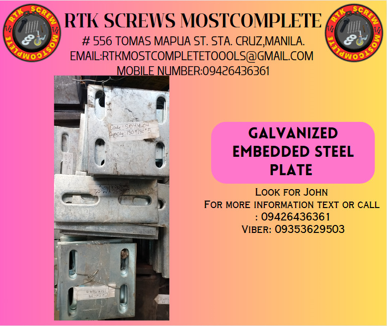 Galvanized Embedded steel plate on Carousell