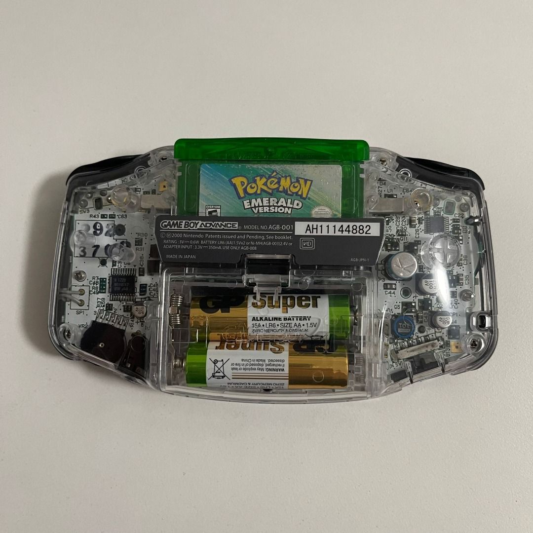 🎮 Gameboy Advance GBA • Crystal Clear IPS Backlit Display • Premium Modified Transparent GBA Mod ...