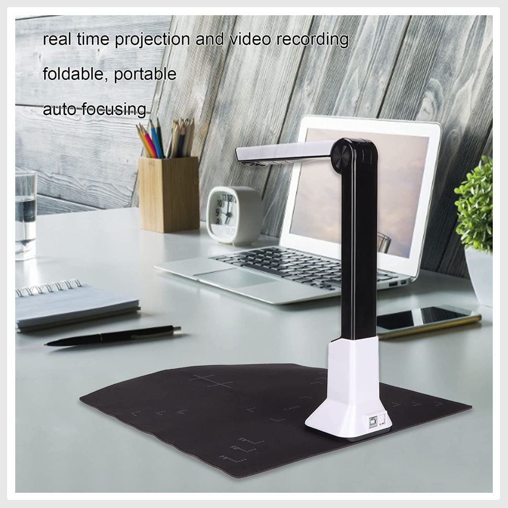 GOWENIC Document Scanner Camera, 8 Million Pixels HD A4 Auto Focusing ...