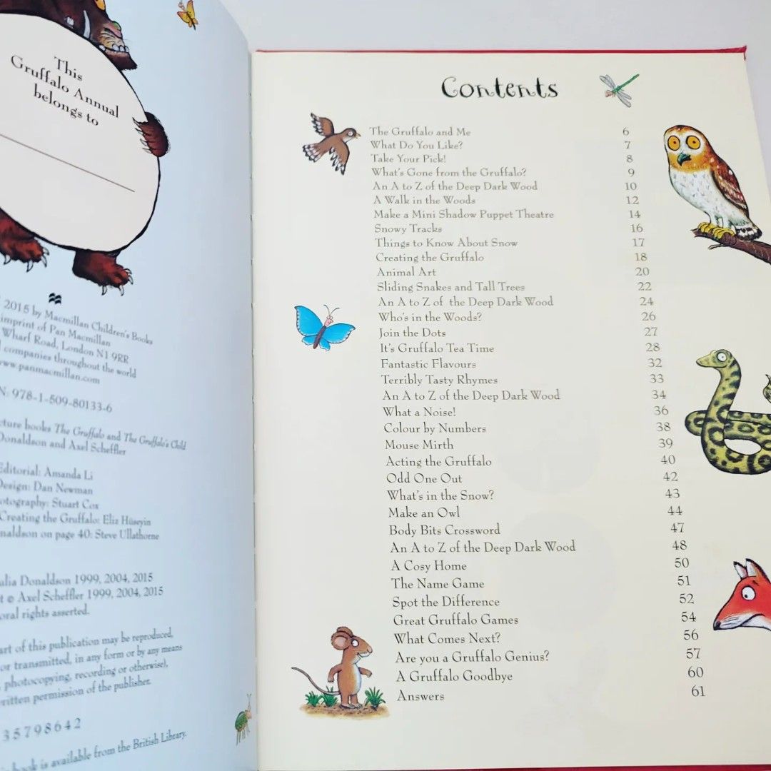 The Gruffalo Harbound Book Set Julia Donaldson, Hobbies & Toys, Books ...