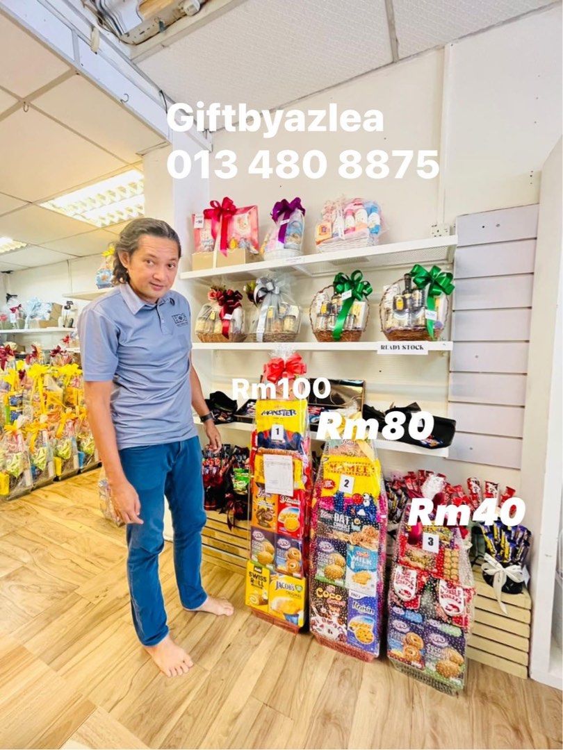 Hamper makanan ready stock size besar, Food & Drinks, Gift Baskets ...