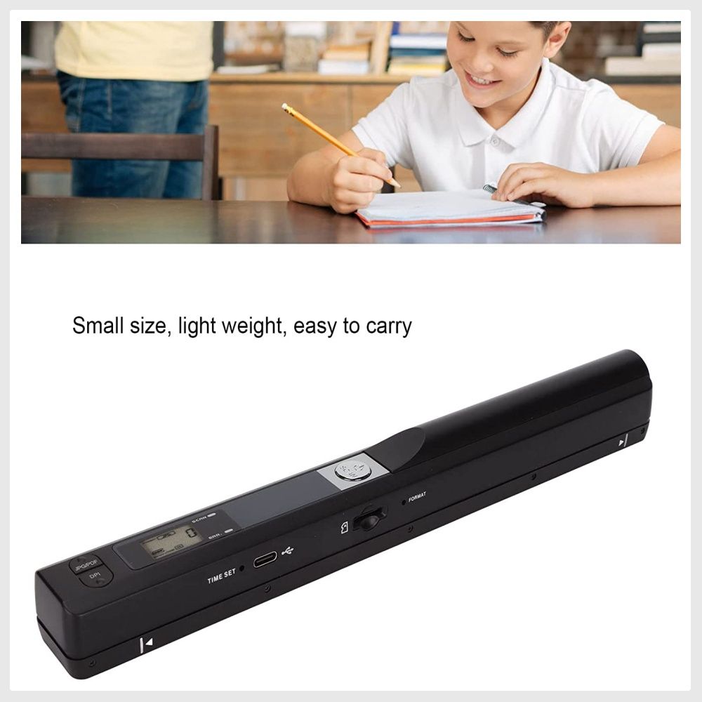 Handheld Portable Scanner, 300/600/900DPI A4 Wand Document Scanner ...