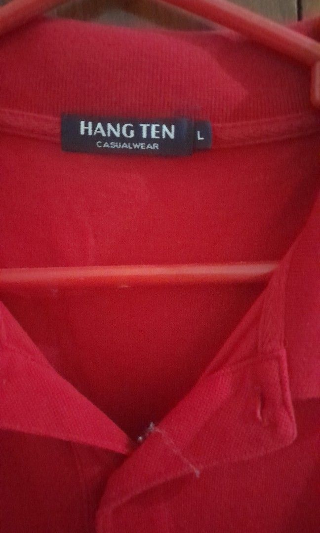 HANG TEN polo shirt, Fesyen Pria, Pakaian , Atasan di Carousell