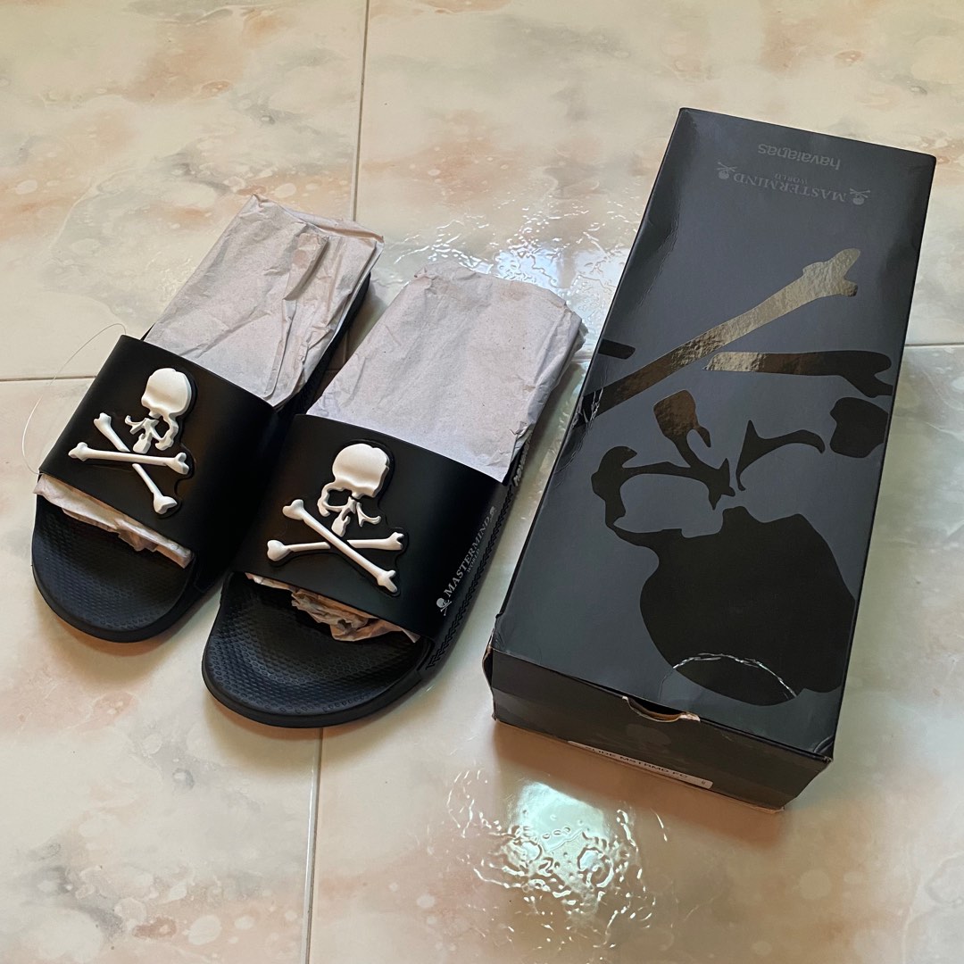 Havaianas X Mastermind Slide, Men's Fashion, Footwear, Flipflops and ...