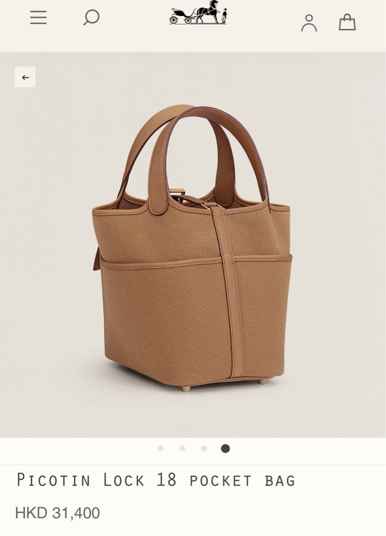 Hermes Picotin Lock 18 pocket bag, 名牌, 手袋及銀包 - Carousell