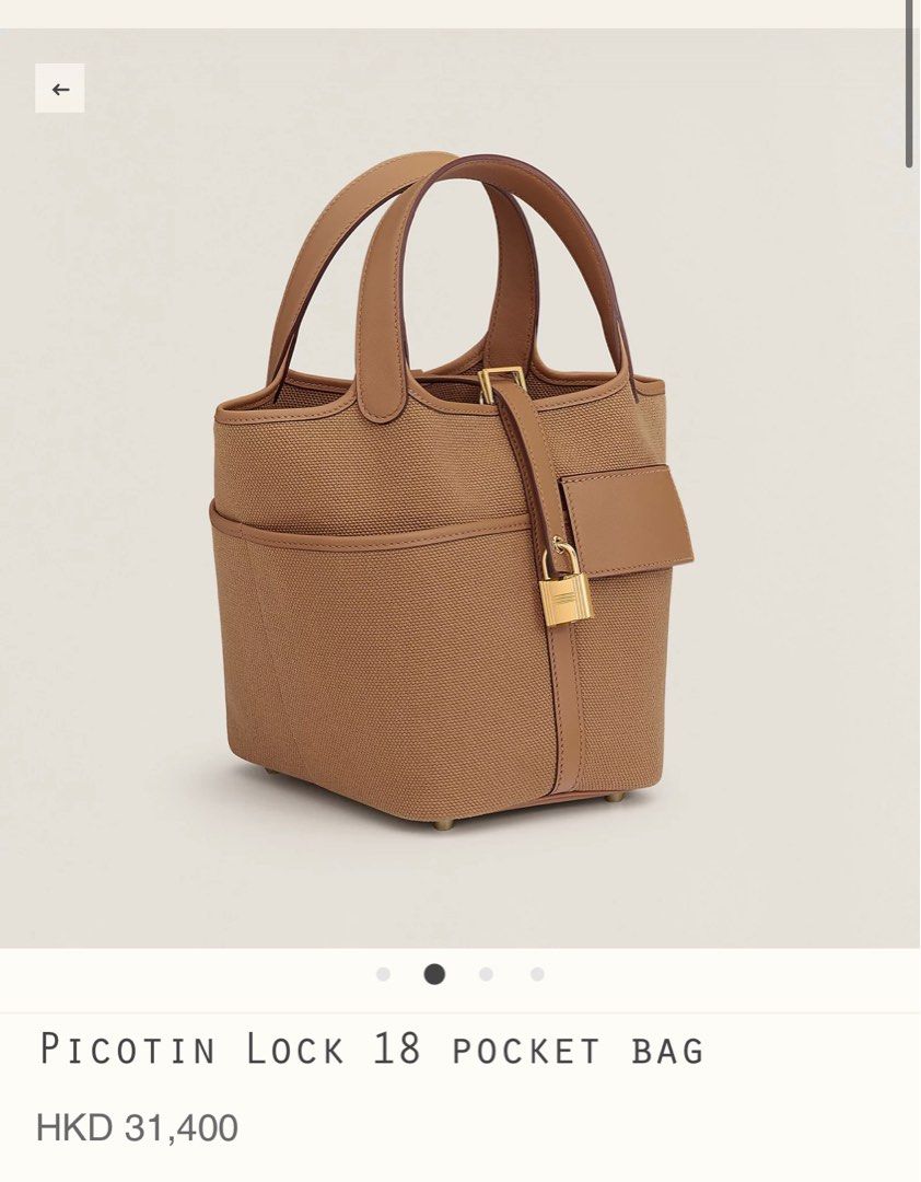 Hermes Picotin Lock 18 pocket bag, 名牌, 手袋及銀包 - Carousell