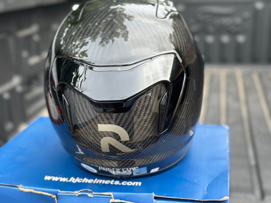 HJC RPHA 11 Full Carbon Solid Bkack Complete set with Box Large ...