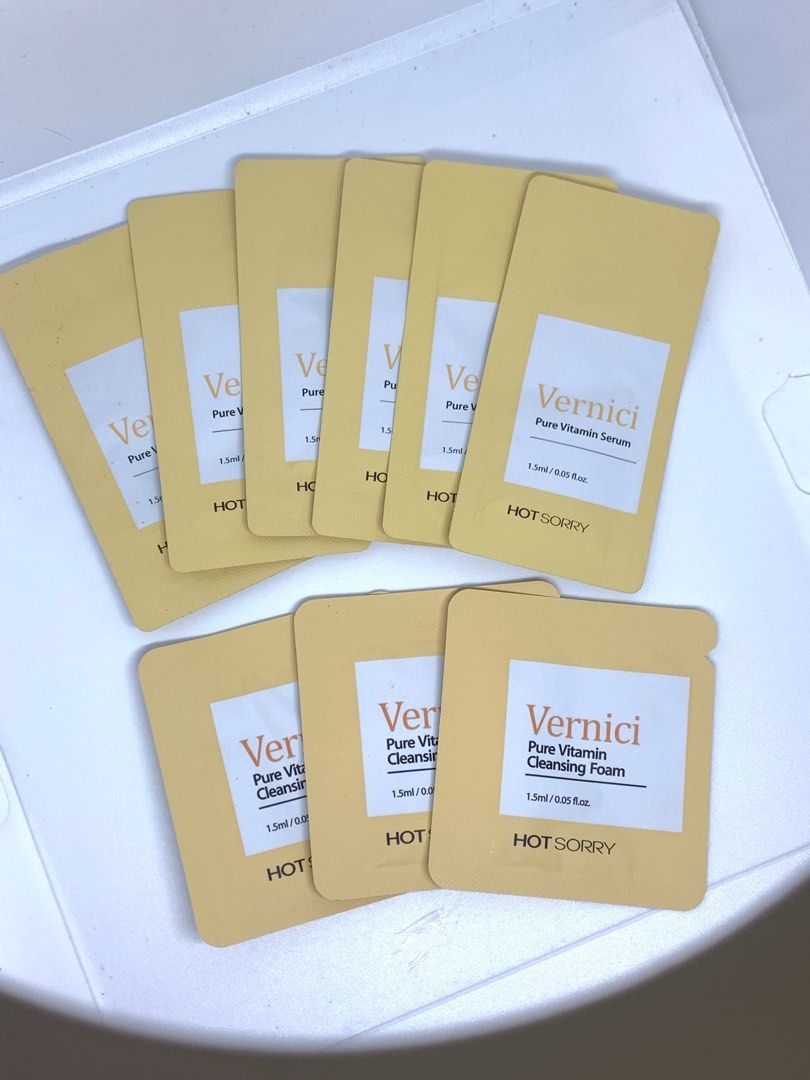 HOT SORRY VERNICI Pure Vitamin Serum & Cleansing Foam on Carousell