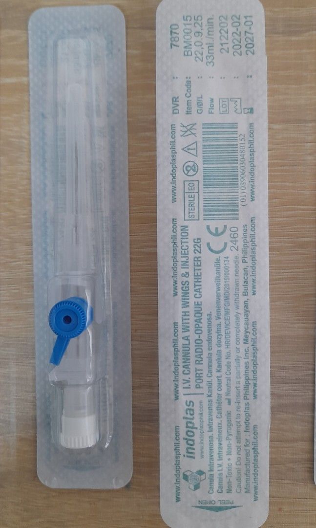 Indoplas 22G IV Cannula with Wings and Injection (10 pieces) on Carousell Indoplas 22G IV Cannula with Wings and Injection (10 pieces) on Carousell