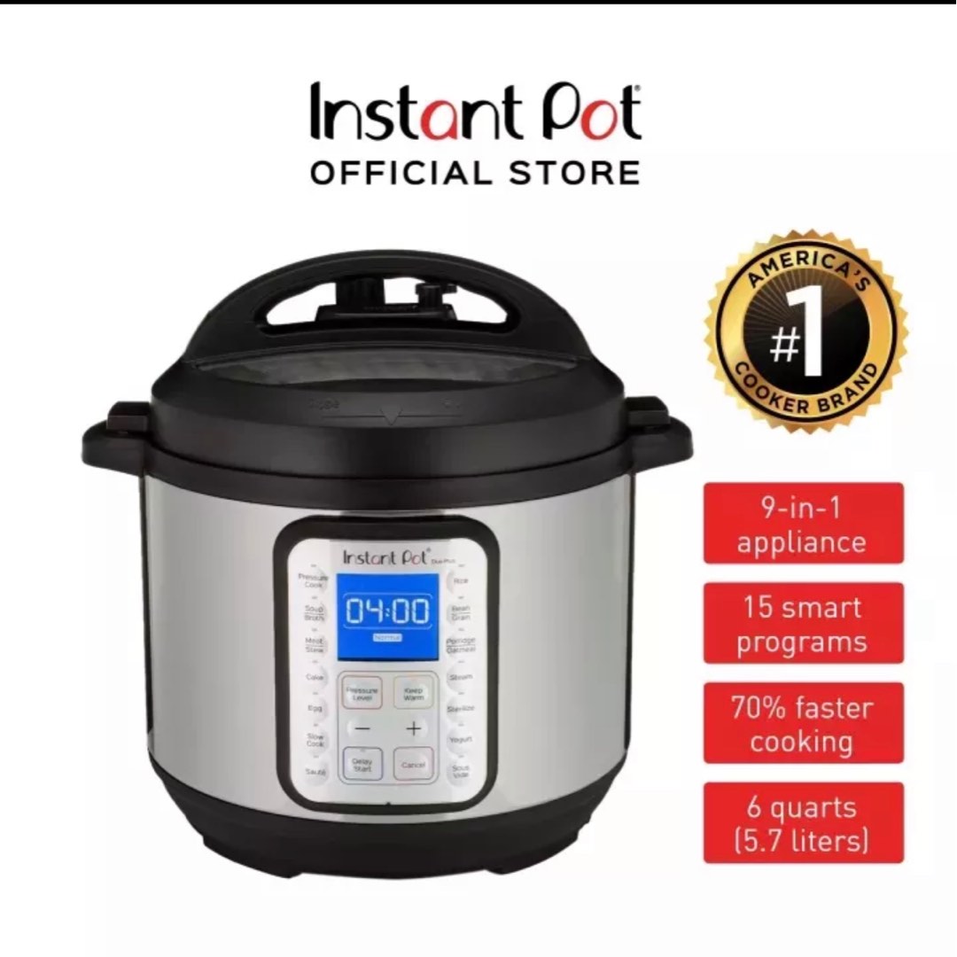 Instant Pot Duo Plus 9 in 1, Furniture & Home Living, Kitchenware ...