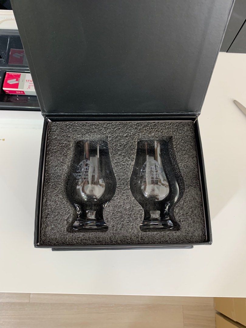 Ishopchangi Whisky Nosing Glass Set, Food & Drinks, Alcoholic Beverages ...