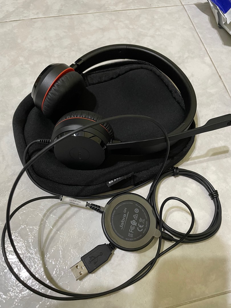 Jabra Evolve Ii Wired Headset Audio Headphones Headsets On Carousell