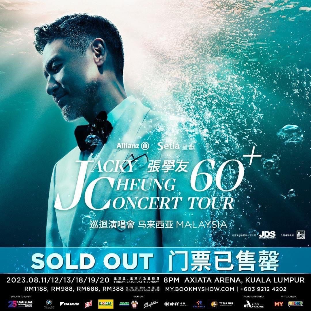 Jacky Cheung 60+ Concert Tour, Tickets & Vouchers, Event Tickets on Carousell