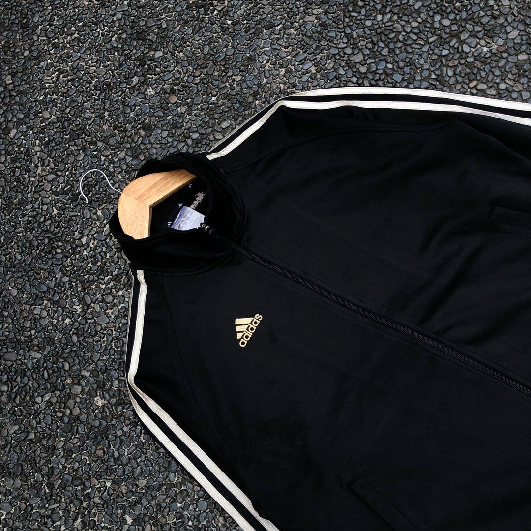 Jaket Tracktop Adidas Martial Arts Black Gold Original Second, Fesyen Pria, Pakaian , Baju ...