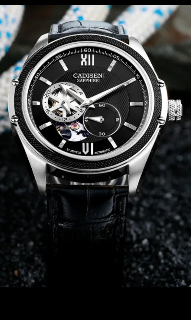 Jam AUTOMATIC CADISEN MESIN CITIZEN MIYOTA 8257 kaca sapphire Japan ...