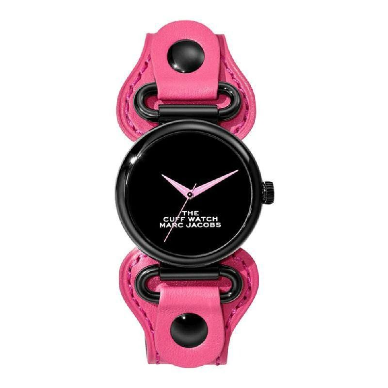 Jam tangan Marc Jacobs The Cuff Watch MJ20179296 Leather Pink, Barang ...