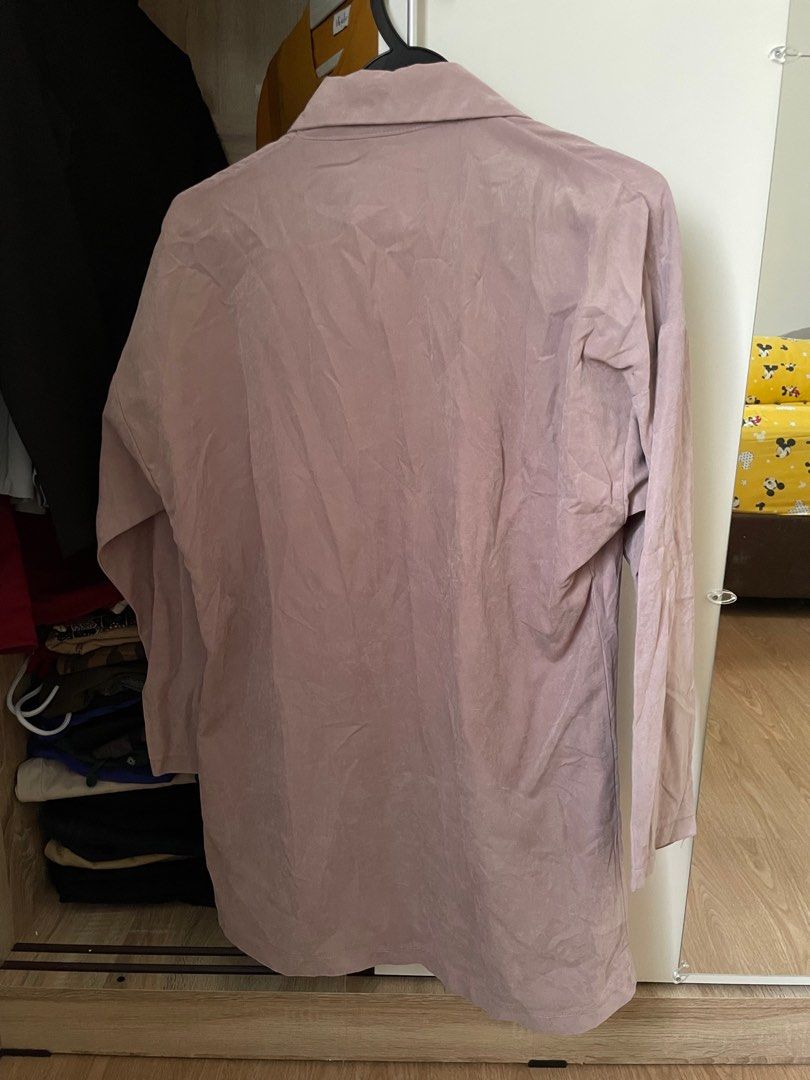 Jas Pink merk Ada, Fesyen Wanita, Pakaian Wanita, Baju Luaran di Carousell