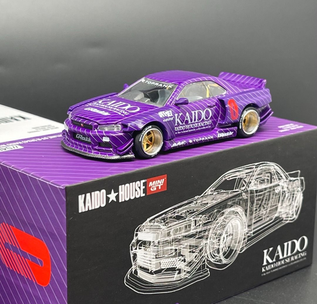 KAIDO HOUSE x TSM 1:64 Mini GT Diecast - Nissan Skyline GT-R (R34 ...