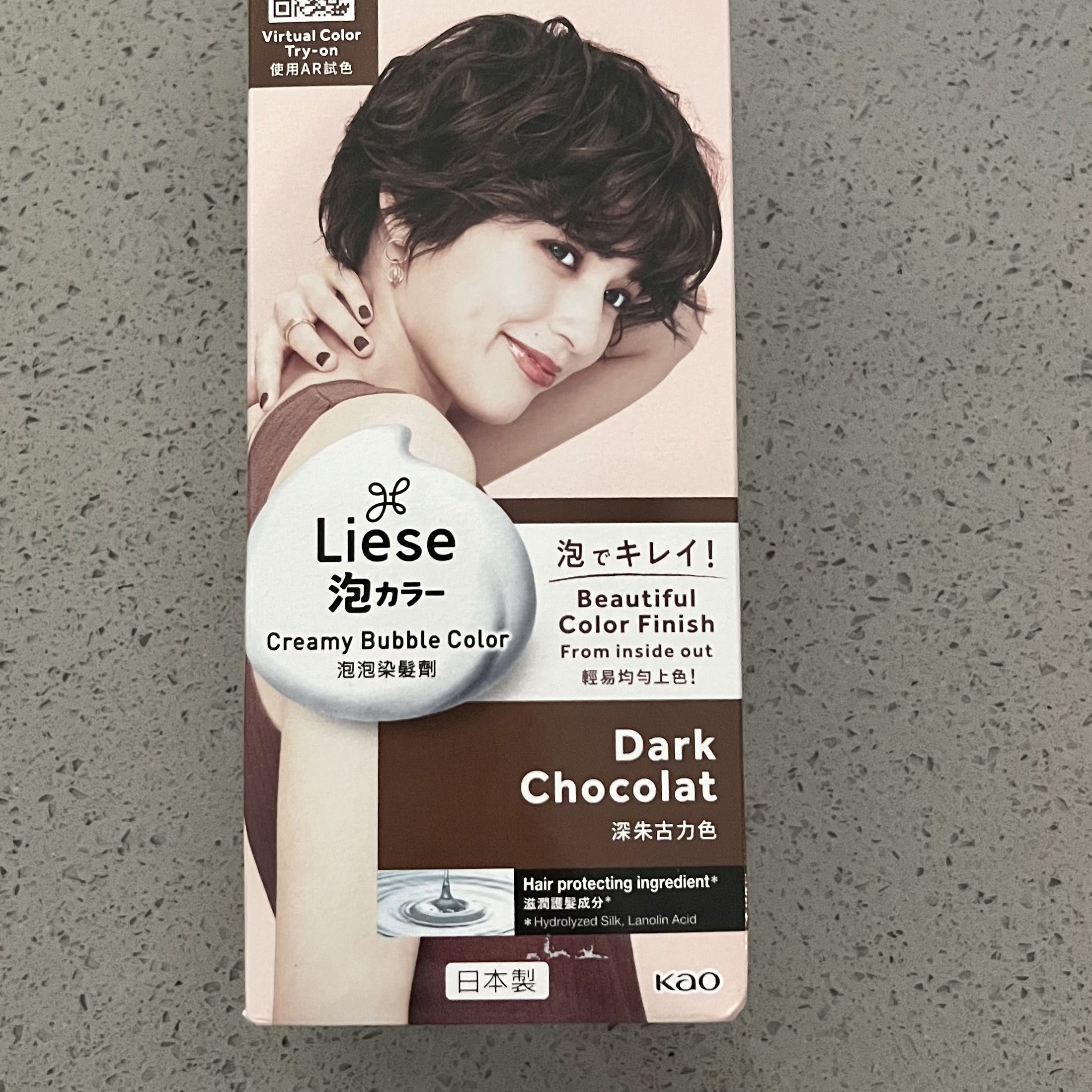 Kao Liese Creamy Bubble Color Hair Dye in Dark Chocolat, Beauty ...