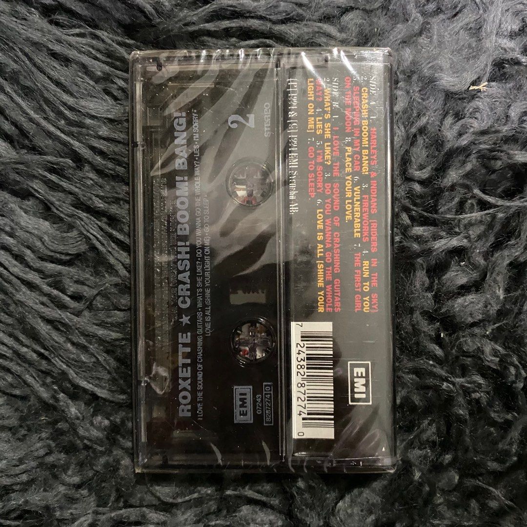 KASET ROXETTE Crash! Boom! Bang!, Hobbies & Toys, Music & Media, CDs & DVDs on Carousell