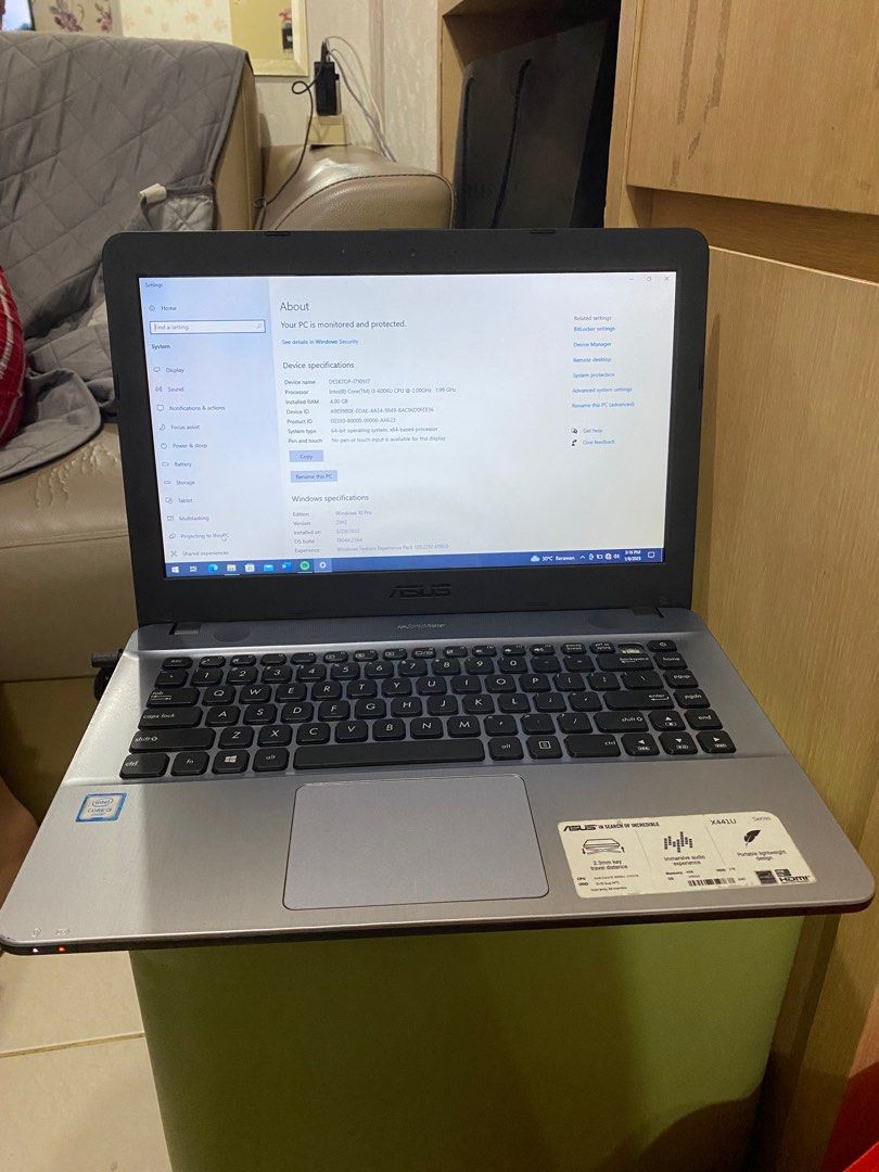 LAPTOP ASUS X441U inter core i3 gen6 RAM 4GB HDD 1TB, Elektronik ...