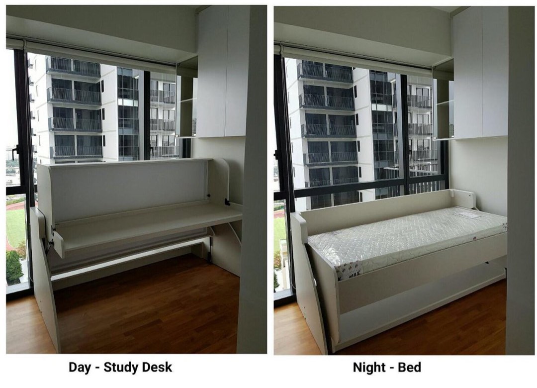 Leda Table/Bed (Dark Brown), Furniture & Home Living, Furniture, Bed ...