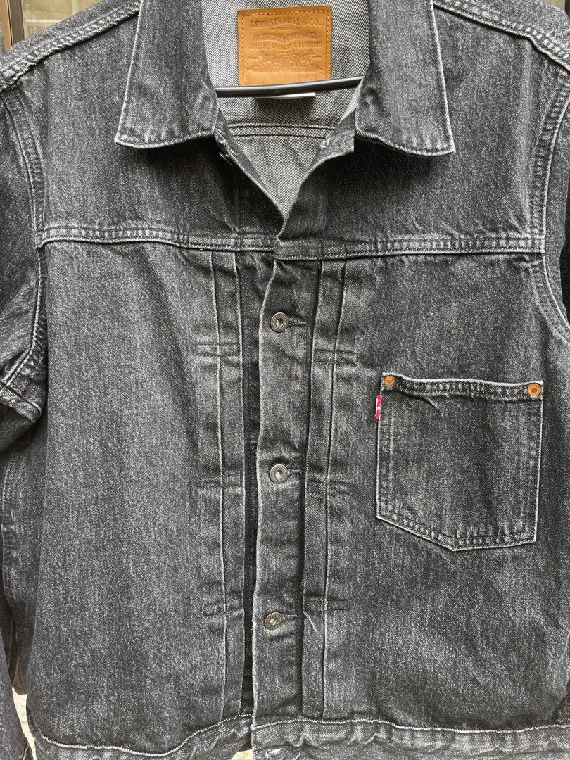 Levis Type 1 Black Denim Trucker Jacket on Carousell