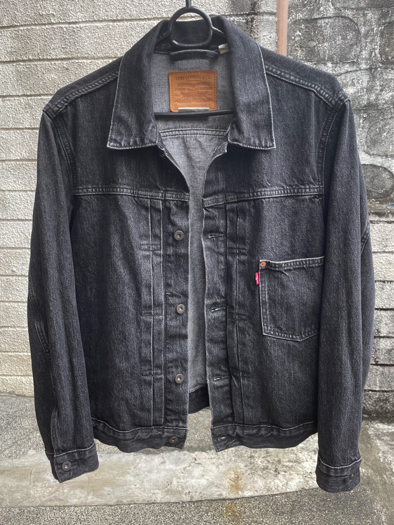 Levis Type 1 Black Denim Trucker Jacket on Carousell