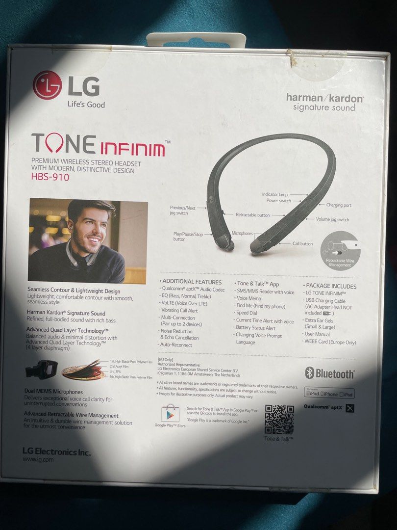 LG headset (pink), Audio, Headphones & Headsets on Carousell