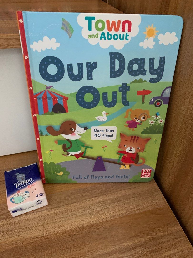 Lift and flap - fun book Our Day Out, 兒童＆孕婦用品, 嬰兒玩具 - Carousell